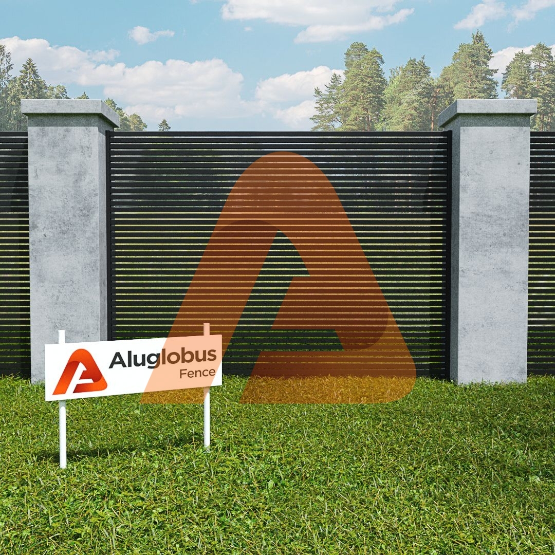 Alu20 SLAT 6x6 Horizontal Fence Kit Black 1/2 GAP | Guide